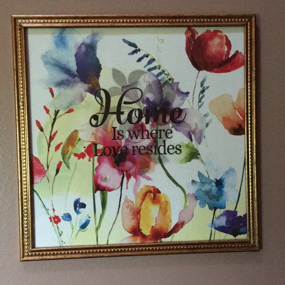 Wall Decor | Home Is Where Love Resides Picture | Poshmark